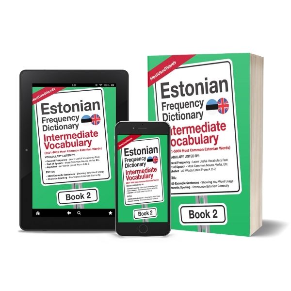 Estonian Frequency Dictionary 2- Intermediate Vocabulary | MostUsedWords