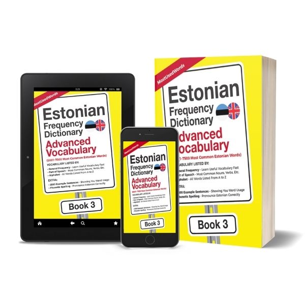 Estonian Frequency Dictionary 3- Advanced Vocabulary | MostUsedWords
